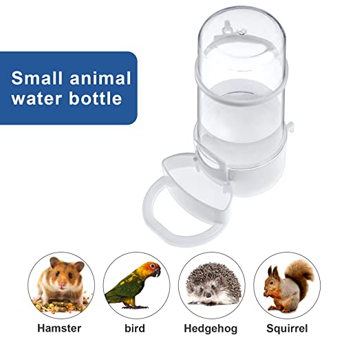 2 Packs Automatic Pet Feeder and Waterer, Self Dispensing Automatic Hamster Feeder, Cat Food and Water Dispenser Set,Small Animal Dog Cat Pet Food Bowl,16x14cm