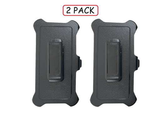 2 Pack Holster Belt Clip Replacement Compatible with OtterBox Defender Series Case for Apple iPhone 11 (6.1") ONLY (Belt Clip Only, Not Including The Case)