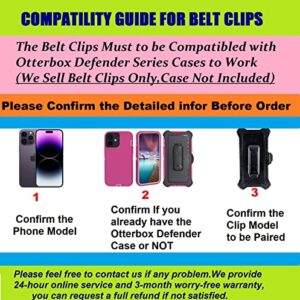 2 Pack Holster Belt Clip Replacement Compatible with OtterBox Defender Series Case for Apple iPhone 11 (6.1") ONLY (Belt Clip Only, Not Including The Case)