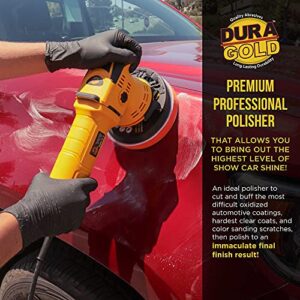 Dura-Gold Heavy Duty 6" Random Orbit Dual-Action Polisher Buffer Sander with Buffing & Polishing 8 Waffle Foam Pad Kit, Variable Speed 2000 to 6400 OPM, High-Performance, 750 Watts, Car Auto Detailing