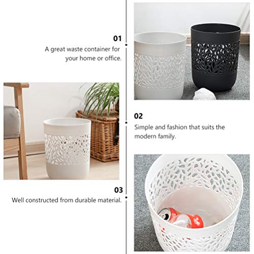 Cabilock Waste Can Waste Paper Basket Wastebasket Garbage Container Bin Recycling Bin for Bathroom Kitchen Home Office