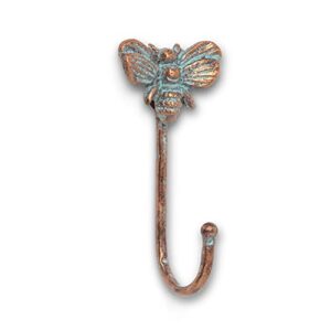 abbott collection 27-smith-623 queen bee hook, verdigris