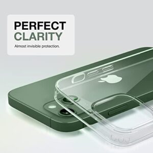 FlexGear Case for iPhone 13 Mini with 2X Tempered Glass Screen Protectors [Full Protection] - Crystal Clear