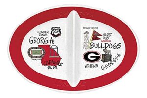 magnolia lane university of georgia bulldogs football mel 2 section platter