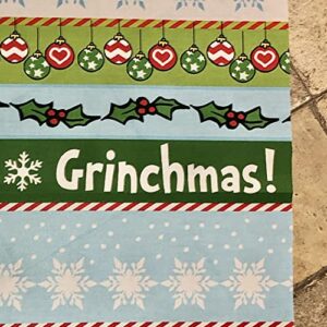 Kaufman Fabrics Robert How The Grinch Stole Christmas ADE 20274 223 Grinch 24inch Panel, 44 Inches