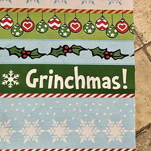 Kaufman Fabrics Robert How The Grinch Stole Christmas ADE 20274 223 Grinch 24inch Panel, 44 Inches