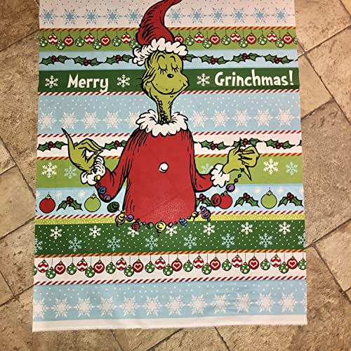 Kaufman Fabrics Robert How The Grinch Stole Christmas ADE 20274 223 Grinch 24inch Panel, 44 Inches