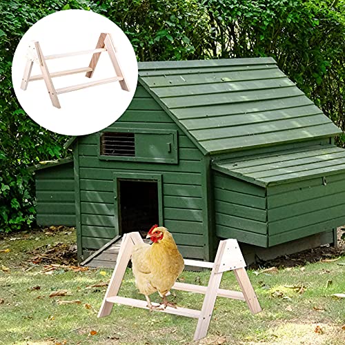 NUOBESTY Chicken Wooden Jungle, 1 Pc Birds Gym Backyard Barnyard, Chick Perch Wood Stand Chicken Cage Wood Roosting Bar Chicken Toys for Coop and Brooder for Chickens Hens Chicks |43X34X25.5CM