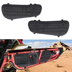 x3 door bag, door mat capable of hanging molle bag and molle panel cover with storage function, compatible with the left and right sides of the front door of 2017 2018 2019 2020 2021 can am x3 maverick x rs ds max turbo r left accessories