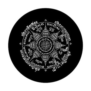 Sak Yant Thai Paed Tidt Tattoo Eight Direction Thailand PopSockets Swappable PopGrip