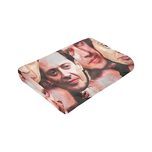 Steve Buscemi Soft and Comfortable Warm Fleece Blanket for Sofa,Office Bed car Camp Couch Cozy Plush Throw Blankets Beach Blankets (50"x40")