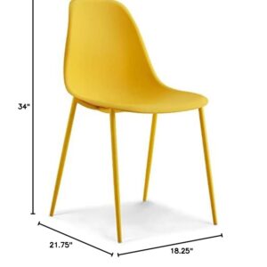 Poly and Bark Isla Chair in Sunburst Yellow (Set of 4)