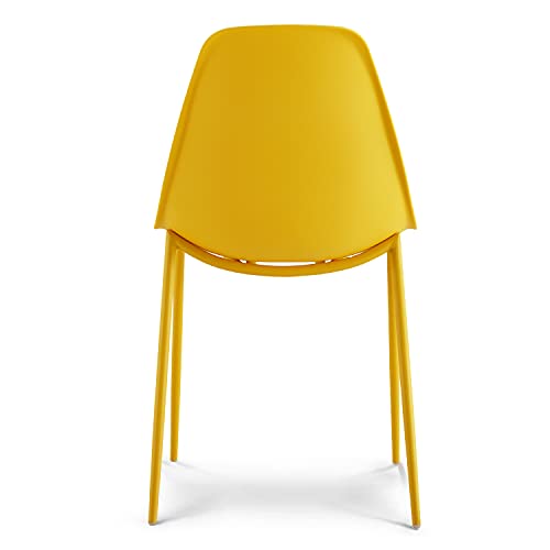 Poly and Bark Isla Chair in Sunburst Yellow (Set of 4)