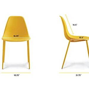 Poly and Bark Isla Chair in Sunburst Yellow (Set of 4)