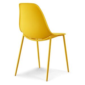 Poly and Bark Isla Chair in Sunburst Yellow (Set of 4)