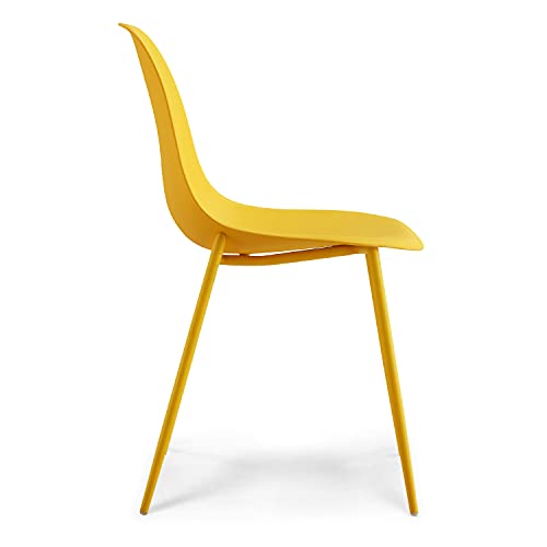 Poly and Bark Isla Chair in Sunburst Yellow (Set of 4)