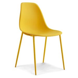 Poly and Bark Isla Chair in Sunburst Yellow (Set of 4)