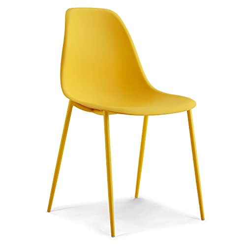 Poly and Bark Isla Chair in Sunburst Yellow (Set of 4)