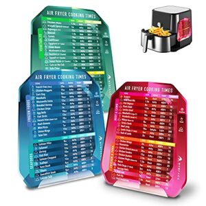 air fryer cheat sheet magnets cooking guide, air fryer magnetic cheat sheet set cooking times chart - instant vortex air fryer accessories oven cooking pot temp cookbooks (rgb)