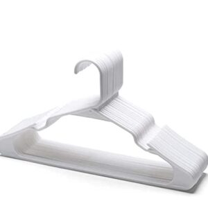 Mainstays Plastic Hangers White - 50 Pack