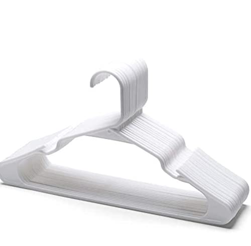 Mainstays Plastic Hangers White - 50 Pack