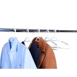 Mainstays Plastic Hangers White - 50 Pack