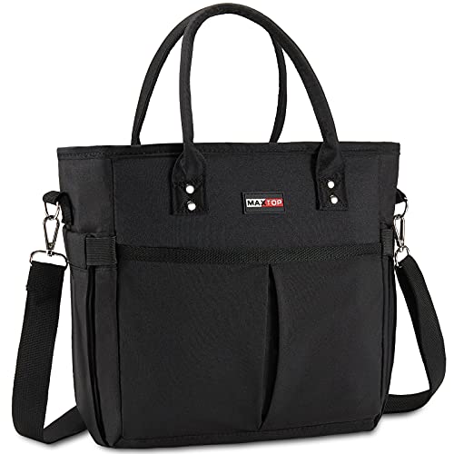 MAXTOP Lunch Bag Women,Insulated Thermal Lunch Large Tote Bag,Lunch Box for Men with Adjustable Shoulder Strap, 4-Outside Pockets for Office Work Picnic Shopping