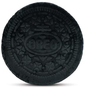 iscream oreo cookie shaped embossed 15" fleece pillow