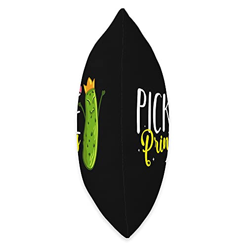 Dill Pickle Lover Princess Dill Pickle Cucumber Throw Pillow, 18x18, Multicolor