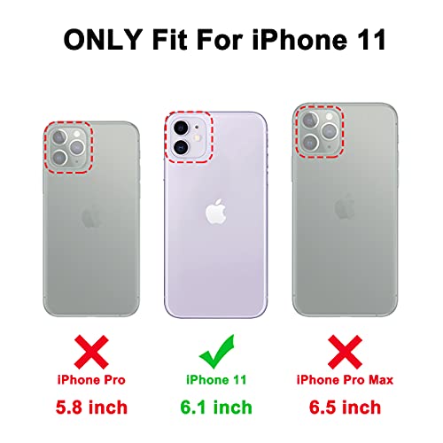 DT Series Case for iPhone 11 Case Built with Screen Protector, Lightweight and Stylish Full Body Shockproof Protective Rugged TPU Case for Apple iPhone 11 6.1inch（Marble）