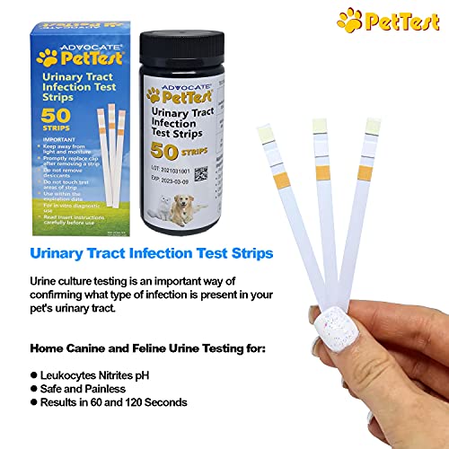 UTI Test Strips for Dogs & Cats detect a Urinary Tract Infection in Your Pet. Use PetTest Cat & Dog UTI Test Strips at Home for an Easy Urine Test. UTI Test for Cats & Dogs Help Manage pet Health.