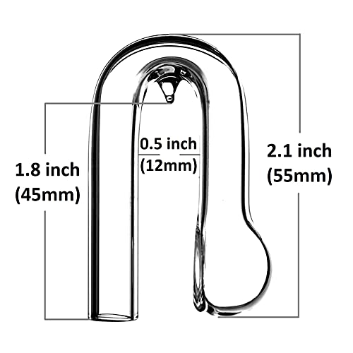 Glass Clip Nano CO2 Drop Checker with Solution for Aquarium Planted Tank CO2 System (Hang Drop Checker with Solution)