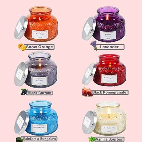 ASYOUWISH Scented Candles, All Natural Soy Wax Aromatherapy Candles with Essential Oils, 5.64 oz 30 Hour Burn Time, Fruity Fragrance Scented Candle, Scented Candles Gift for Women, Yoga, Bath, Spa