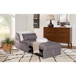 Pemberly Row Convertible Sofa Bed in Gray