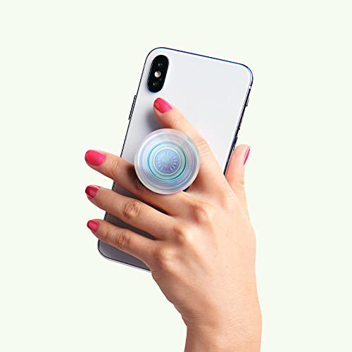 PopSockets PopGrip - Expanding Stand and Grip with Swappable Top - Clear Iridescent