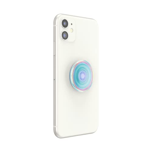 PopSockets PopGrip - Expanding Stand and Grip with Swappable Top - Clear Iridescent