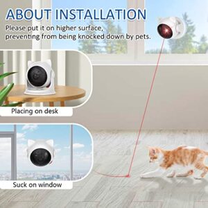 TITIPET Upgrade Laser Cat Toy, Rechargeable Automatic Cat Toys for Indoor Cats/Dogs/Puppy Interactive Cat Toy, Cat Laser Toy Automatic