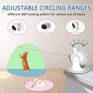 TITIPET Upgrade Laser Cat Toy, Rechargeable Automatic Cat Toys for Indoor Cats/Dogs/Puppy Interactive Cat Toy, Cat Laser Toy Automatic