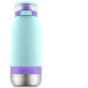 ello emma vacuum insulated stainless steel kids water bottle 14oz (mint)