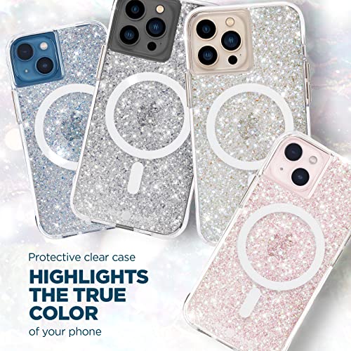 Case-Mate iPhone 13 Case - Twinkle Stardust [10FT Drop Protection] [Compatible with MagSafe] Magnetic Cover with Cute Bling Sparkle for iPhone 13 6.1", Anti-Scratch, Shock Absorbent, Slim Fit