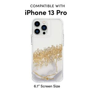 Case-Mate iPhone 13 Pro Case - Karat Marble [10ft Drop Protection] [Wireless Charging Compatible] Luxury Cover with Cute Bling Sparkle for iPhone 13 Pro 6.1", Anti-Scratch, Shock Absorbent, Slim Fit