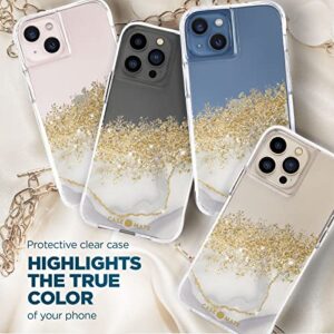 Case-Mate iPhone 13 Pro Case - Karat Marble [10ft Drop Protection] [Wireless Charging Compatible] Luxury Cover with Cute Bling Sparkle for iPhone 13 Pro 6.1", Anti-Scratch, Shock Absorbent, Slim Fit