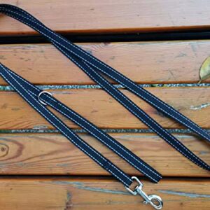 SUNNQ Reflective Dog Leash for Small Dogs, 6 FT (5/8 inch X 6FT, Black)