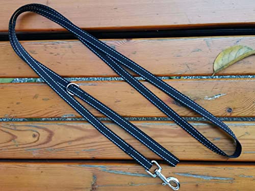 SUNNQ Reflective Dog Leash for Small Dogs, 6 FT (5/8 inch X 6FT, Black)