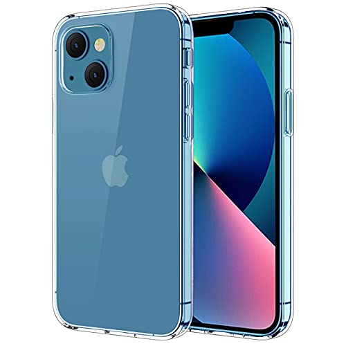 EGALO Compatible with iPhone 13 Clear Case,Slim Thin Silicone Soft Skin Flexible TPU Lightweight Gel Rubber Anti-Scratches Shockproof Protective Cases Cover for iPhone 13,Crystal Clear