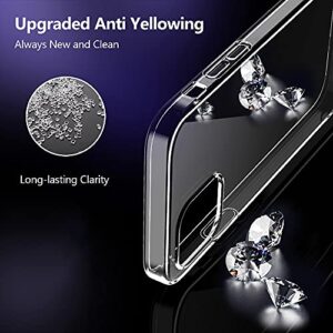 EGALO Compatible with iPhone 13 Clear Case,Slim Thin Silicone Soft Skin Flexible TPU Lightweight Gel Rubber Anti-Scratches Shockproof Protective Cases Cover for iPhone 13,Crystal Clear