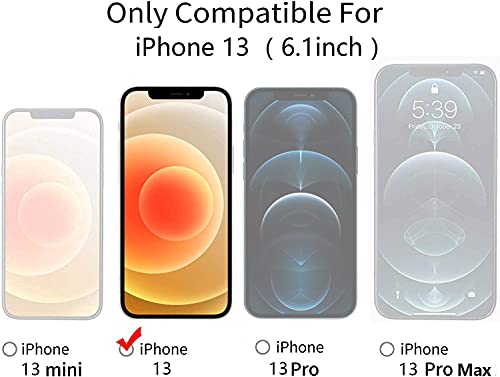 EGALO Compatible with iPhone 13 Clear Case,Slim Thin Silicone Soft Skin Flexible TPU Lightweight Gel Rubber Anti-Scratches Shockproof Protective Cases Cover for iPhone 13,Crystal Clear