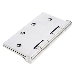 3-Pack Heavy Duty Commercial Door Hinge with Silent Steel Plain Bearing, 4.5 inch X 4.5 inch, Thickness 3 mm Stainless Steel，Super Bearing Capacity