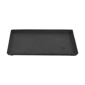 bloomingville textured metal serving handles tray, black