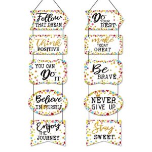 hohomark classroom decoration banner motivation confetti positive porch sign back to school positive sayings accents for student teacher school classroom bulletin board office home nursery decor